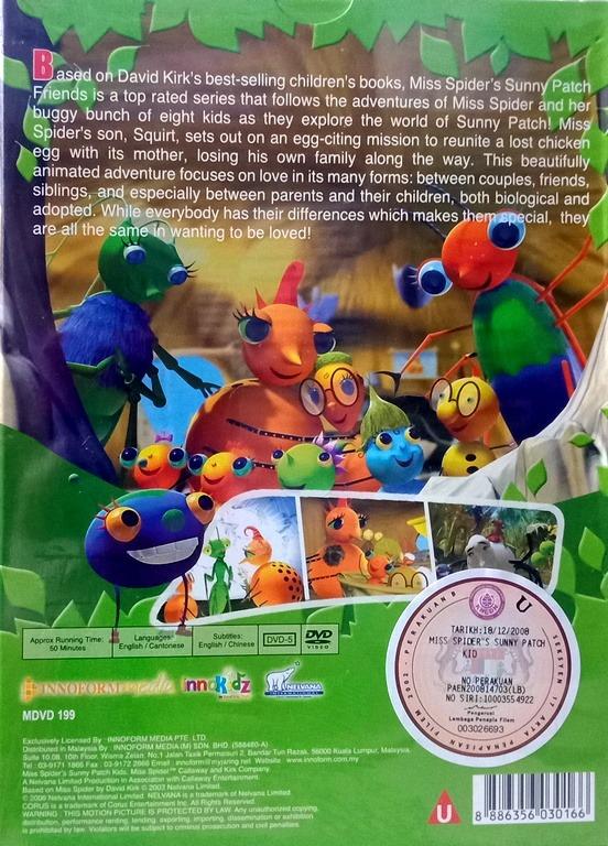 Miss Spider's Sunny Patch Kids DVD, Hobbies & Toys, Music & Media, CDs ...