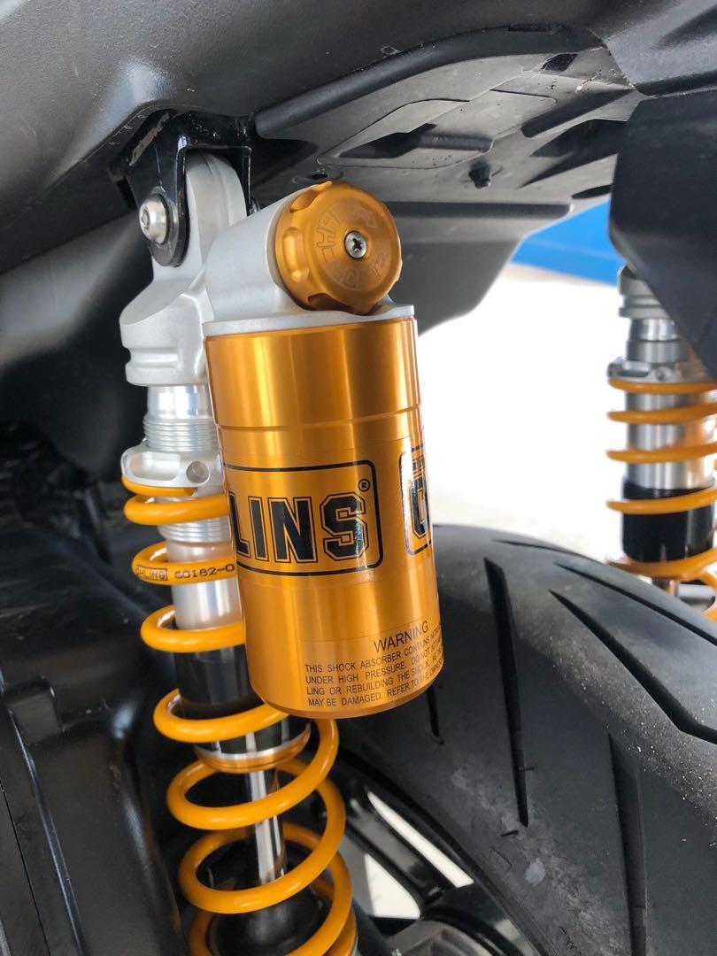 Ohlins Twin Shock YA767 Yamaha Aerox 155 NVX 155, Motorcycles ...