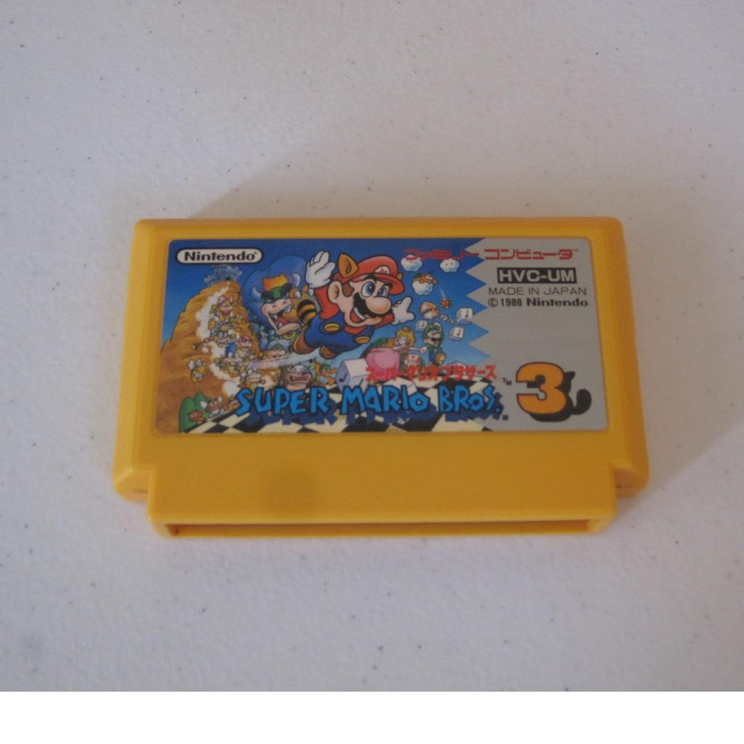 Original Super Mario 3 famicom game for sale, Video Gaming, Video Games ...