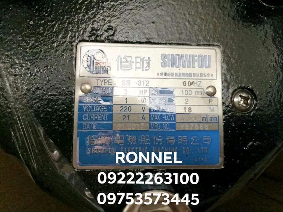 SHOWFOU Industrial Sewage Submersible Pump 3HP Original Taiwan Made ...