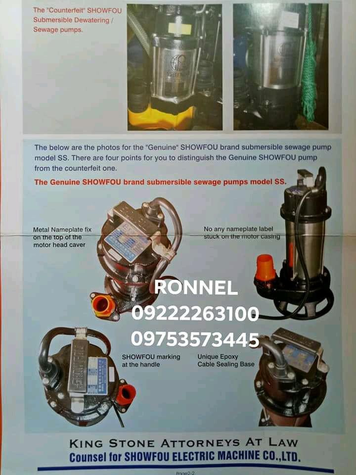 SHOWFOU Industrial Sewage Submersible Pump 3HP Original Taiwan Made ...
