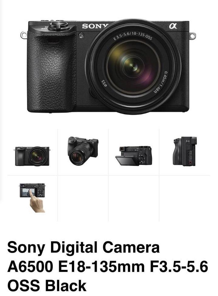 Sony a6500 kit, Photography, Lens & Kits on Carousell
