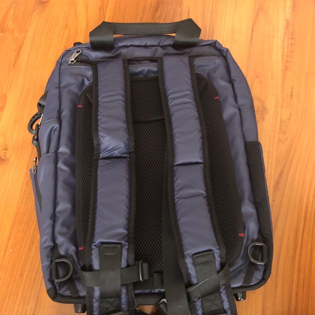 Startts Navy 3 in 1 briefcase backpack slingbag waterproof, Men's ...