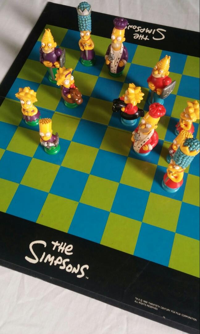The Simpsons 3D Chess 1992, Hobbies & Toys, Toys & Games on Carousell