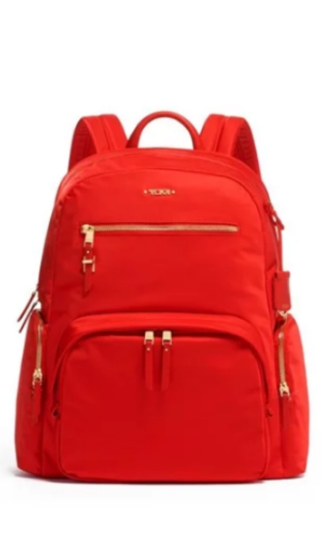 Tumi carson backpack (RED), Women's Fashion, Bags & Wallets, Backpacks ...