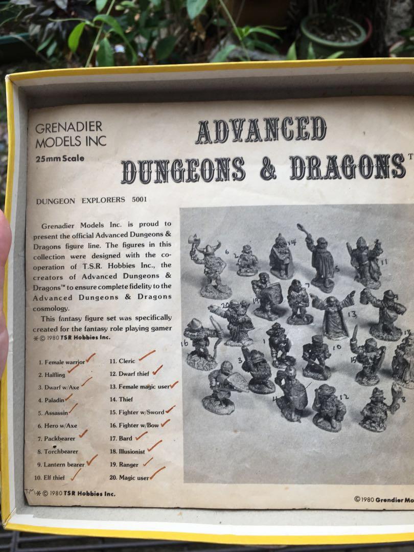 Vintage Advanced Dungeons and Dragons Grenadier Miniatures 5001 The ...