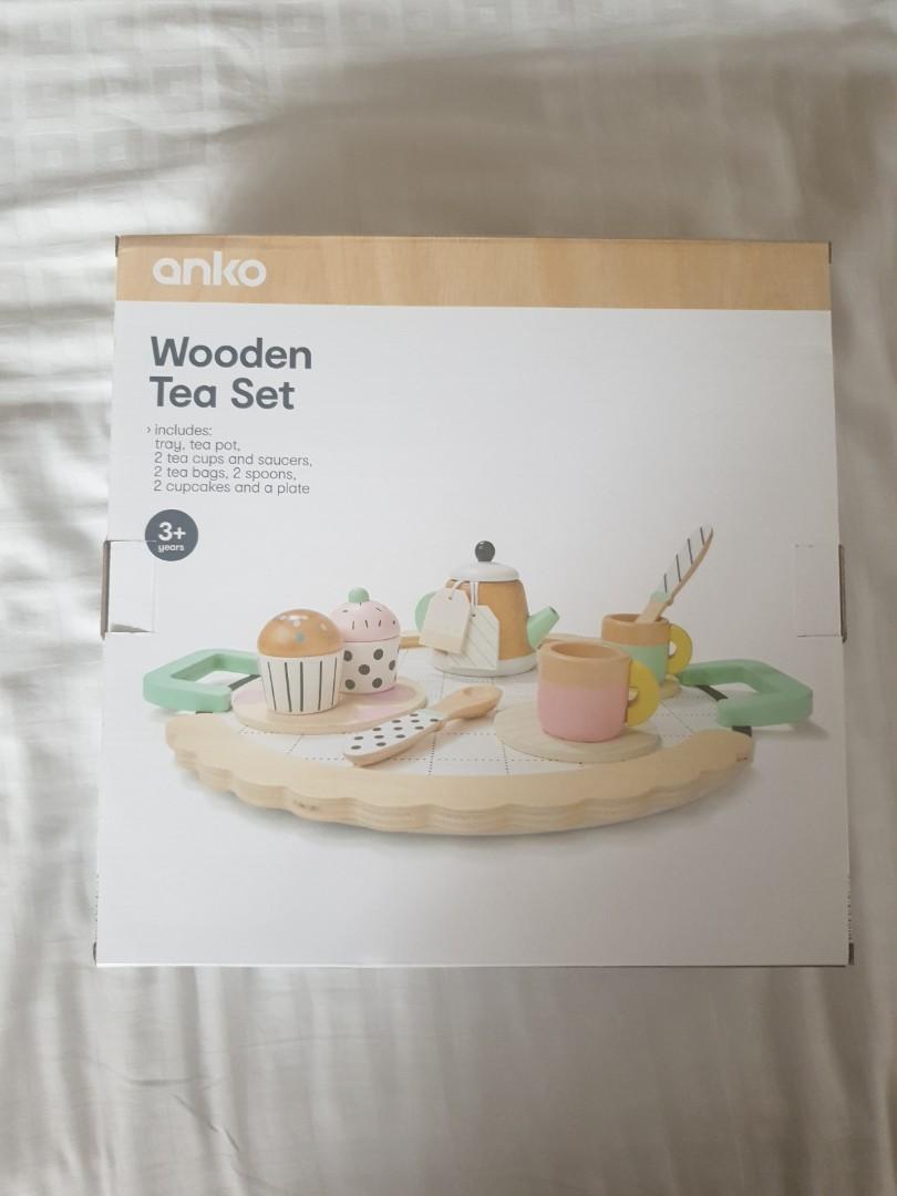 Wooden Tea Set, Hobbies & Toys, Toys & Games on Carousell