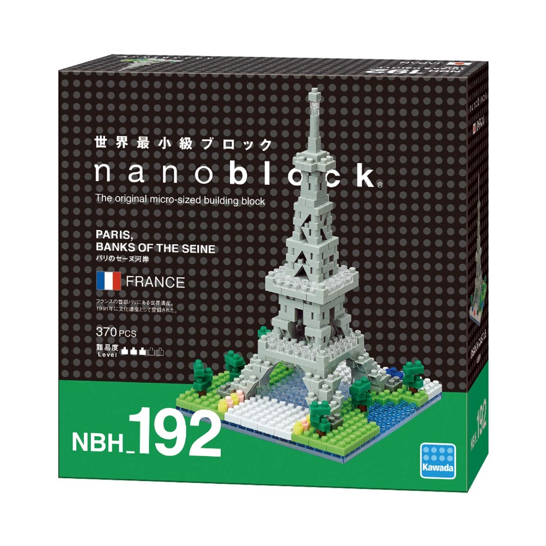 全新 Nanoblock NBH_192 France Paris, Bank of the Seine 法國 巴黎塞納河畔 (微型Lego ...