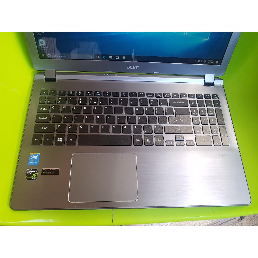 Acer core i5-4210u 4th gen upto 2.4ghz | 8gb ram | Nvidia GTX 850M 4gb ...