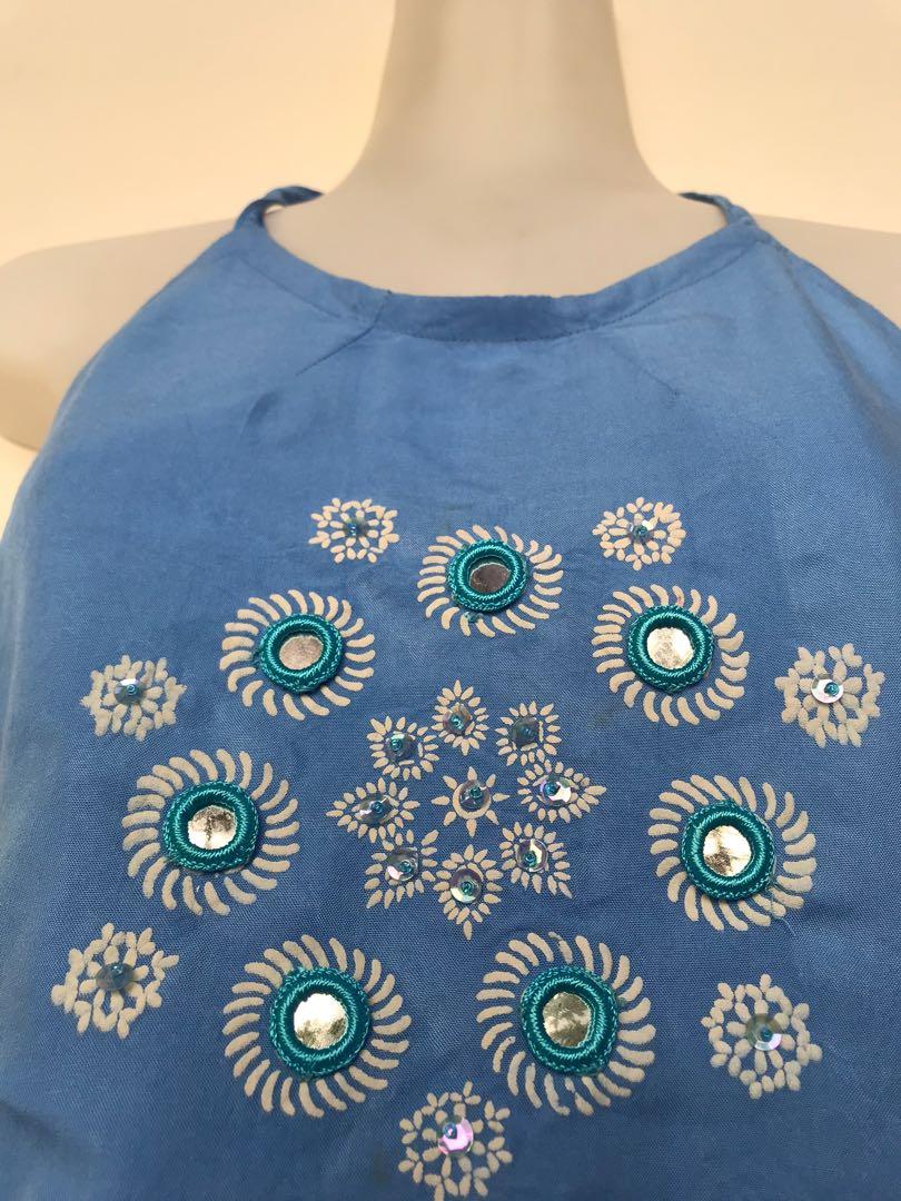 Atasan Kain Bikini Blue Biru No Cup Glow In The Dark #visitsingapore ...