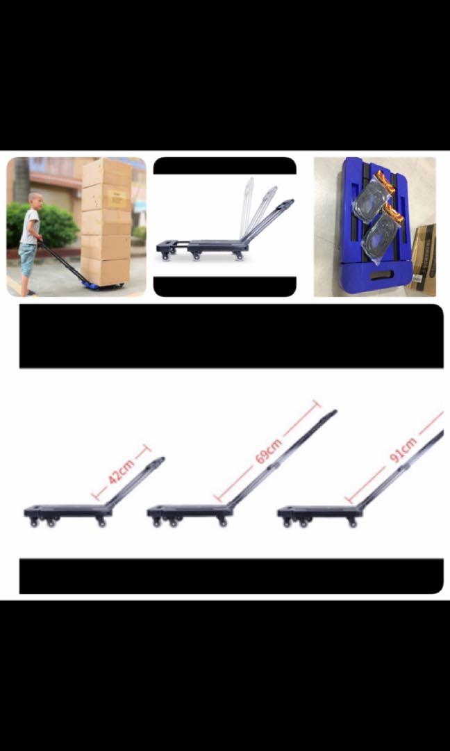 Free delivery -Takes 200Kg 6-Wheels PREMIUM Trolley, Hobbies & Toys ...