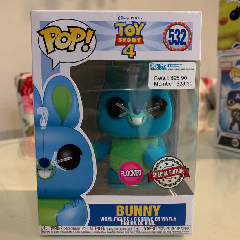 Funko Pop Bunny Flocked Toy Story 4, Hobbies & Toys, Toys & Games on ...