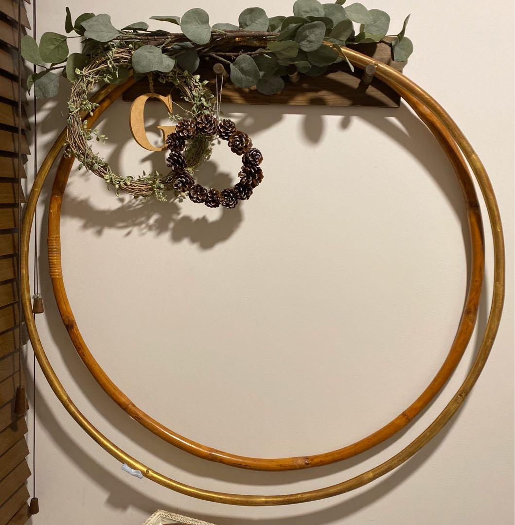 Gold rattan / wooden hula hoop, Hobbies & Toys, Stationery & Craft ...