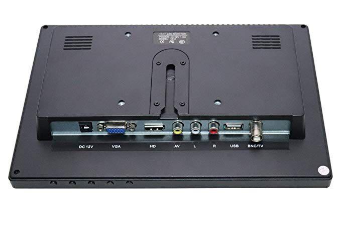 HDMI CCTV Monitor 10.1 inch IPS LCD Full HD Screen 1280x800 Rimless With AV/VGA/HDMI/BNC/AUX ...
