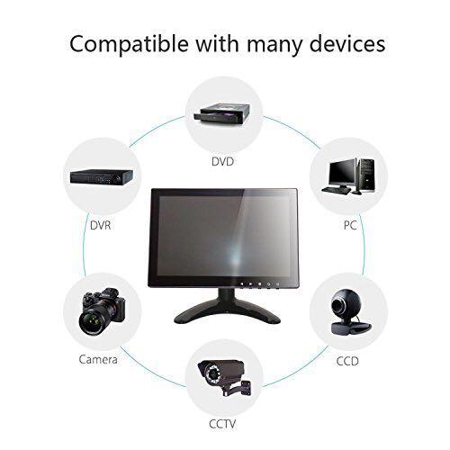 HDMI CCTV Monitor 10.1 inch IPS LCD Full HD Screen 1280x800 Rimless ...