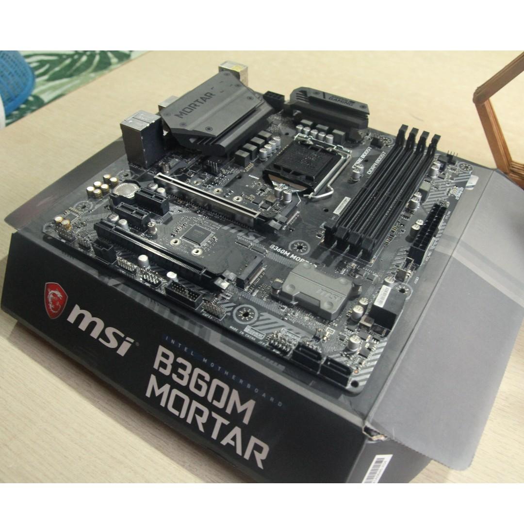 MSI B360M Mortar, Computers & Tech, Parts & Accessories, Computer Parts on Carousell