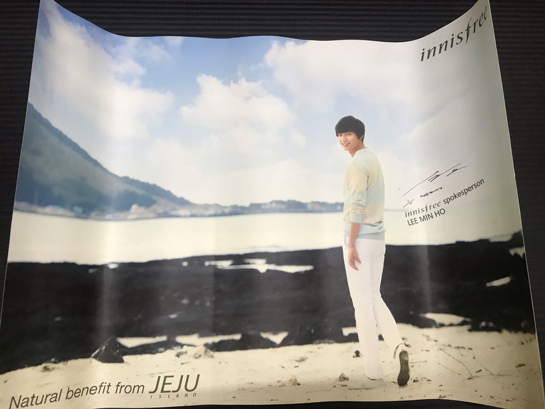 Original Lee Min Ho Innisfree poster from Korea (A3 size), Hobbies ...