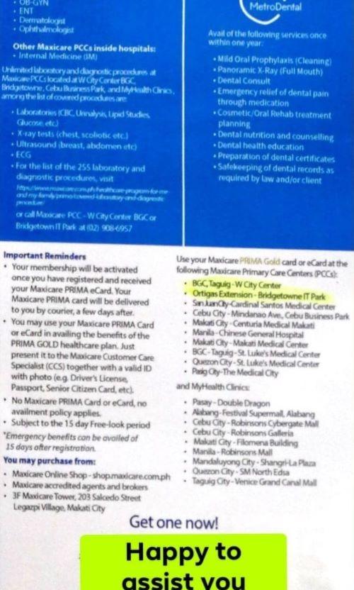 Maxicare PRIMA GOLD health card, Tickets & Vouchers, Store Credits on ...