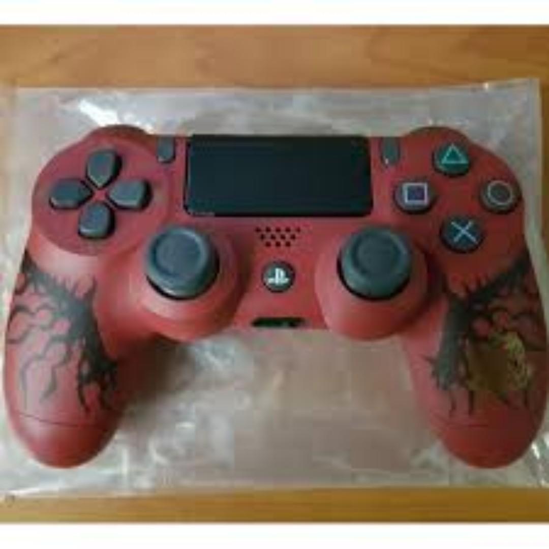 PS4 Dualshock 4 Monster Hunter World Controller, Video Gaming, Video ...