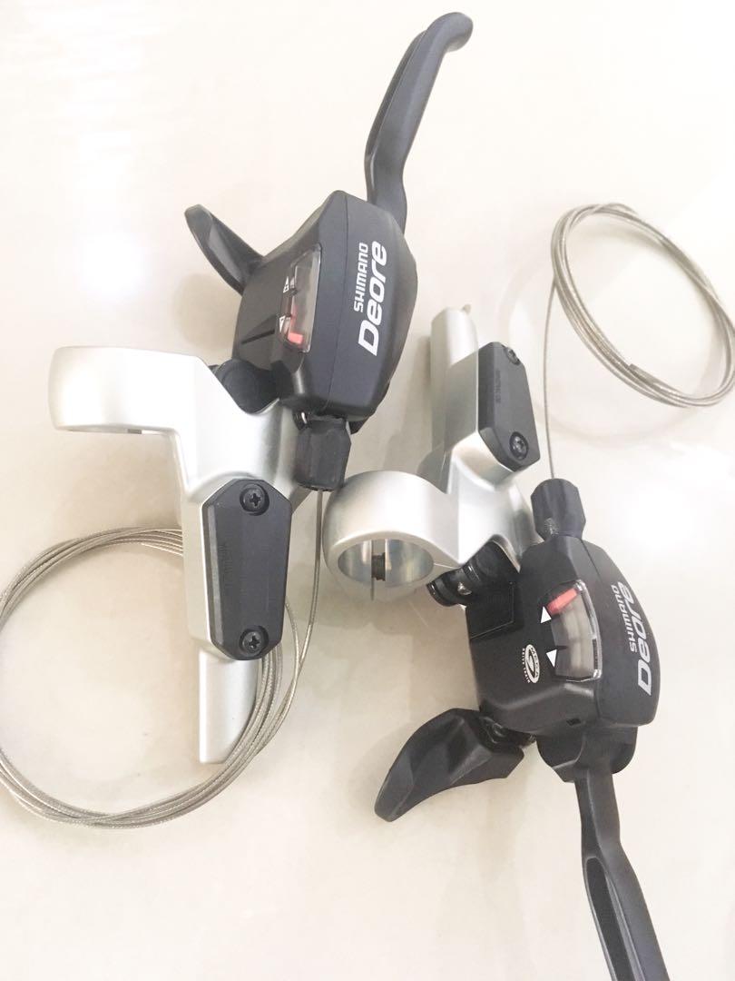 Shimano Deore ST-M535 Dual Control Shifter Hydraulic Lever Pair, Sports ...