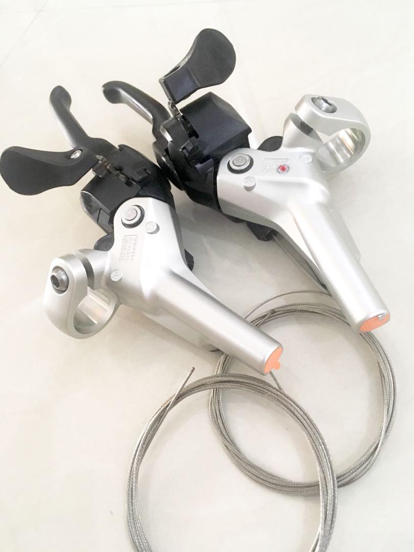 Shimano Deore ST-M535 Dual Control Shifter Hydraulic Lever Pair, Sports ...