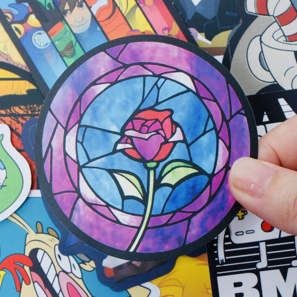 (Stickers) 50pc 90s Kids Nostalgic CartoonNetwork Disney Nintendo Mario ...