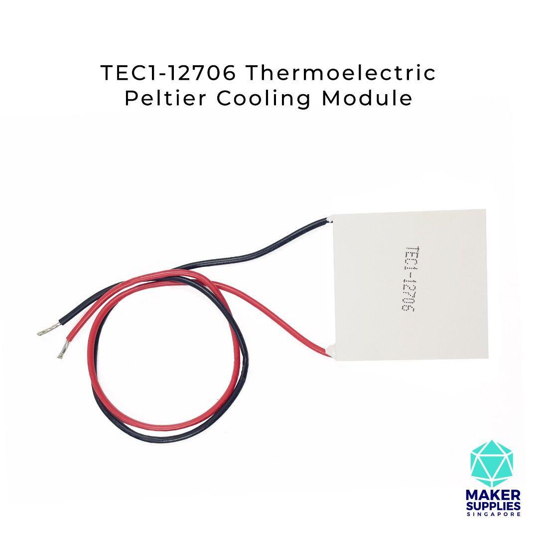 TEC1-12706 Thermoelectric Peltier Cooling Module 40x40mm Square Plate ...
