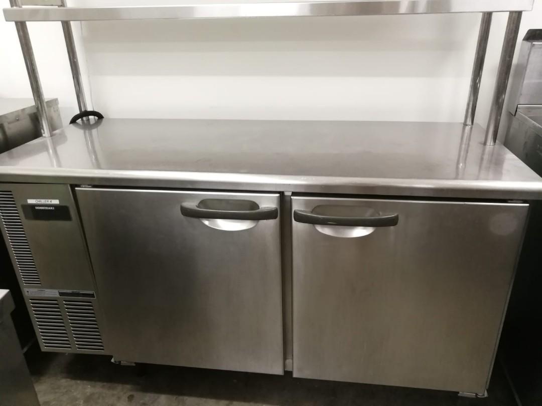 2 door counter chiller with overhead shelf, TV & Home Appliances ...