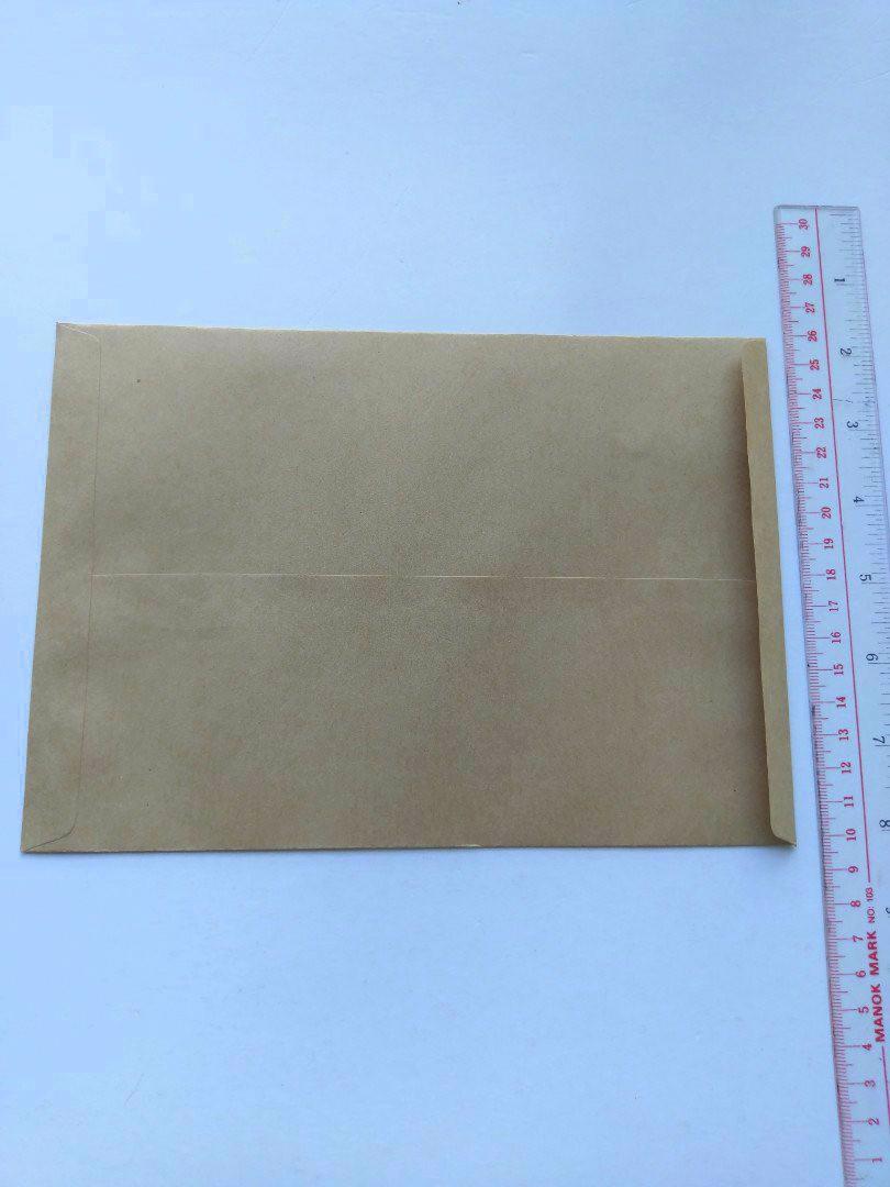 能裝a5紙皮信封10個裝可郵寄brown Kraft paper envelopes blank craft stationary ...