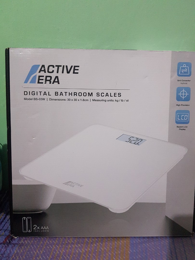 Active Era Digital Bathroom Scales, Health & Nutrition, Health Monitors & Weighing Scales on ...