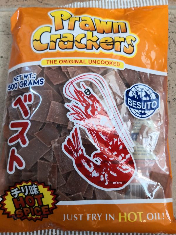 Besuto Prawn Crackers The Original Uncooked, Food & Drinks, Packaged ...