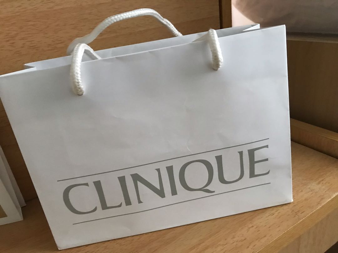 Clinique Paper Bags, Luxury, Bags & Wallets on Carousell