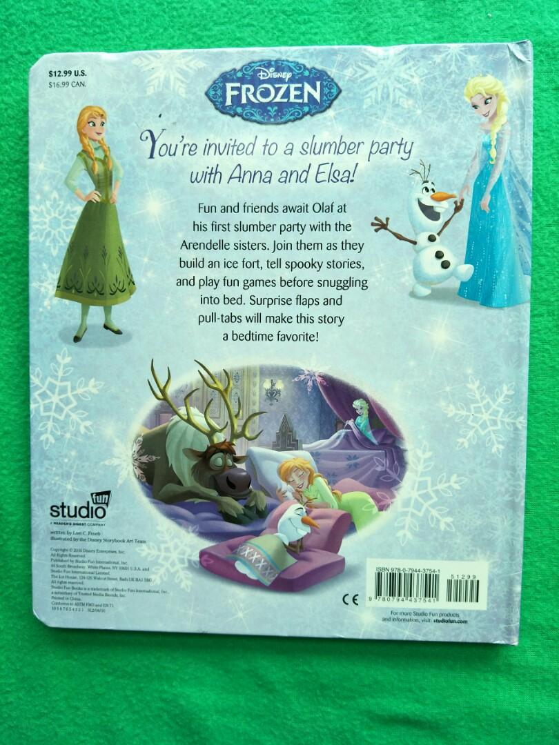 Disney Story Book, Time for Bed, Olaf!, Hobbies & Toys, Books ...