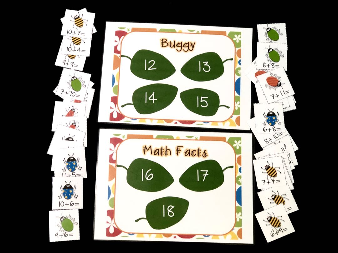DIY Buggy Math Facts (Addition), Hobbies & Toys, Toys & Games on Carousell