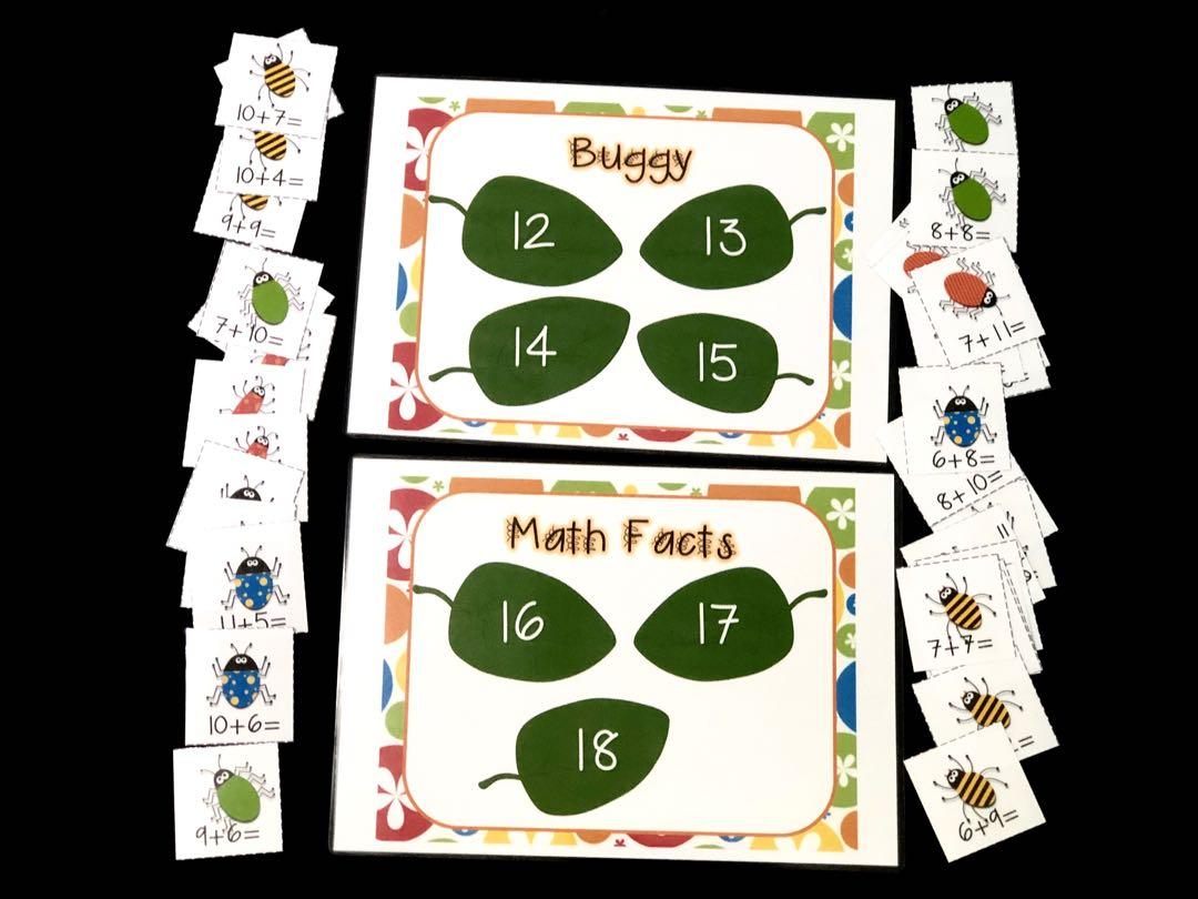 DIY Buggy Math Facts (Addition), Hobbies & Toys, Toys & Games on Carousell