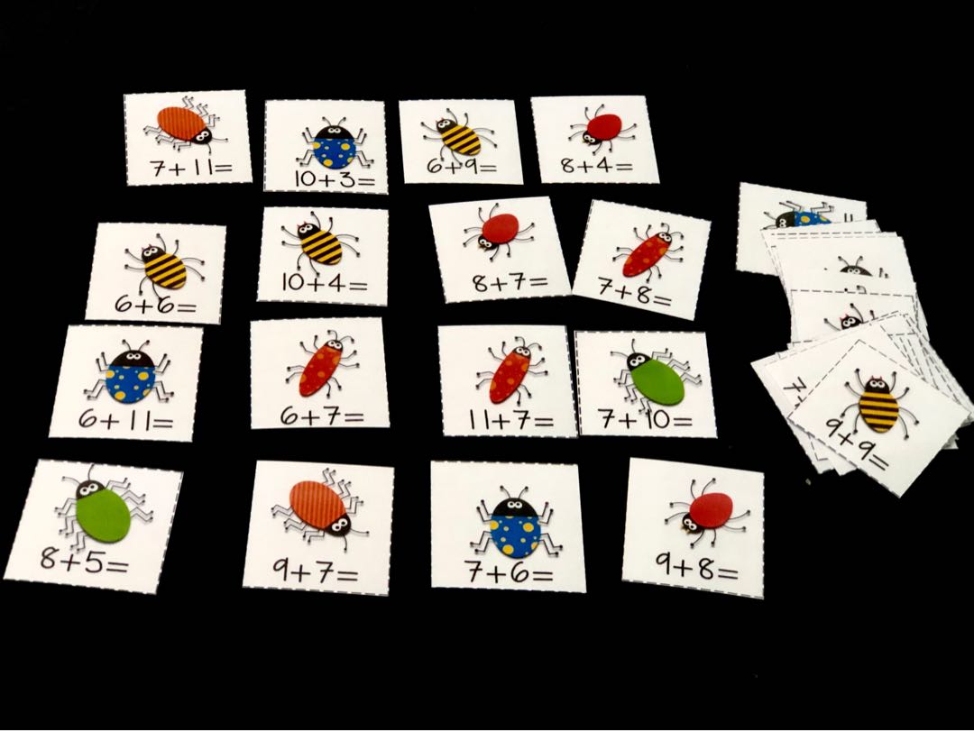 DIY Buggy Math Facts (Addition), Hobbies & Toys, Toys & Games on Carousell