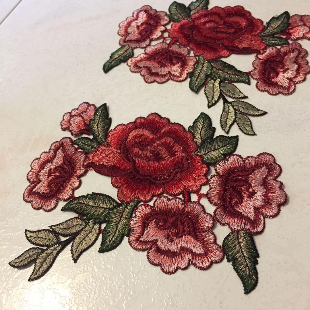 Flower Collage Patch, Furniture & Home Living, Home Decor, Artificial ...