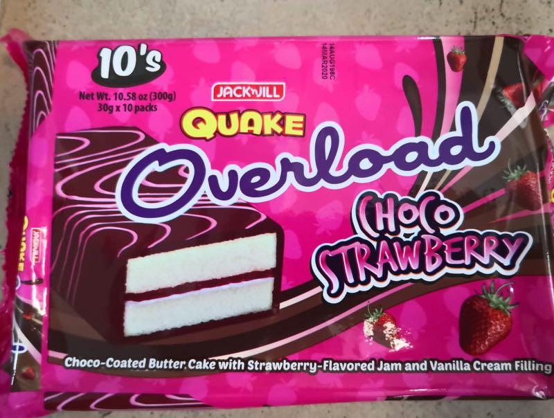 Jack n Jill Quake Overload Choco Strawberry, Food & Drinks, Packaged ...