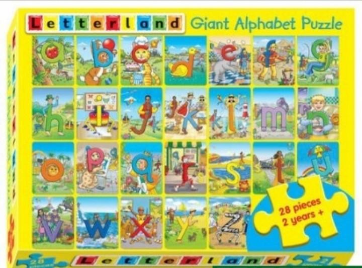 Letterland Giant alphabet floor puzzle with 28, 興趣及遊戲, 手作＆自家設計, 工藝用品及工具 ...