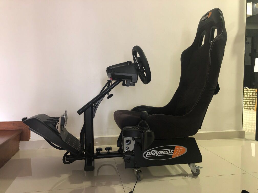 Logitech G29 Racing Set (Wheel+Shifter+Seat), Video Gaming, Video Game ...