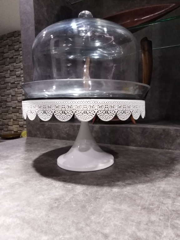 SSF Glass Cake Dome JULIE TIER HI-TEA Dessert Tier Display Stand Cake ...