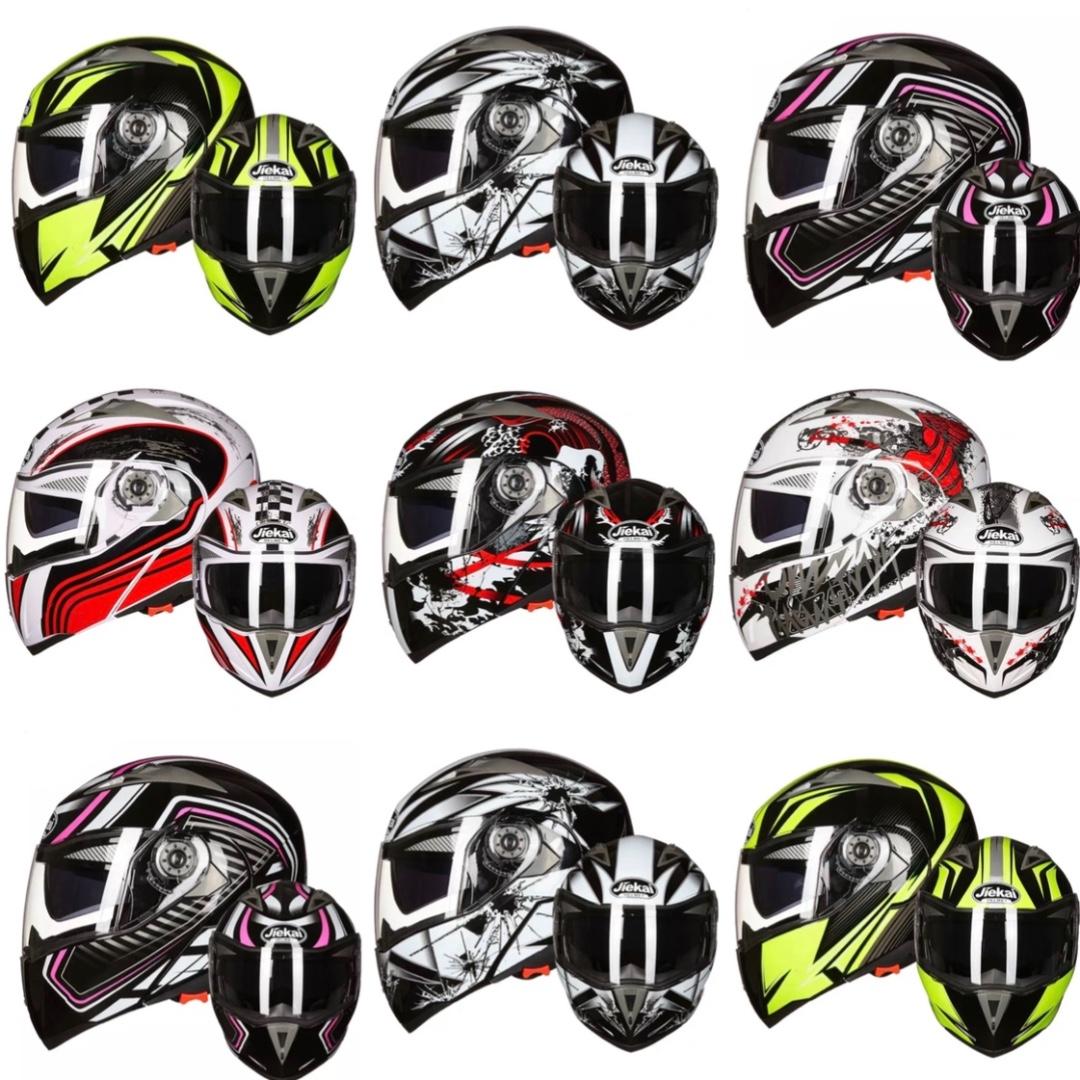 Many Colours/Designs Full Face Flip Up Motorcycle Motorbike Bike ...