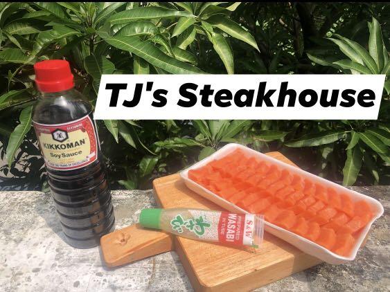 pink salmon sashimi, Food & Drinks, Chilled & Frozen Food on Carousell