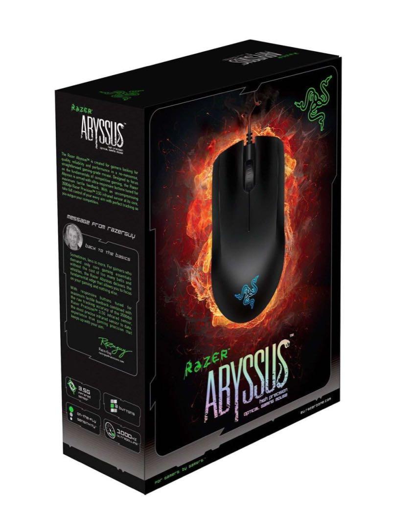Razer Abyssus Blue 3500DPI Essential Ambidextrous Gaming Mouse Optical ...