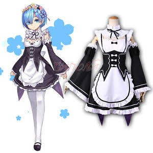 RE-ZERO "REM" COSTUME SET, Hobbies & Toys, Memorabilia & Collectibles ...