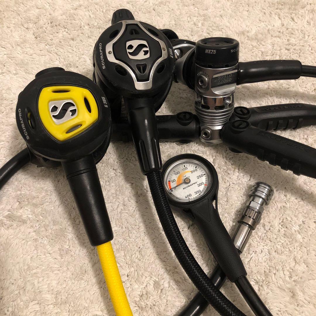 Scubapro MK25 Full setup with S600, R395 and Original Scubapro SPG ...
