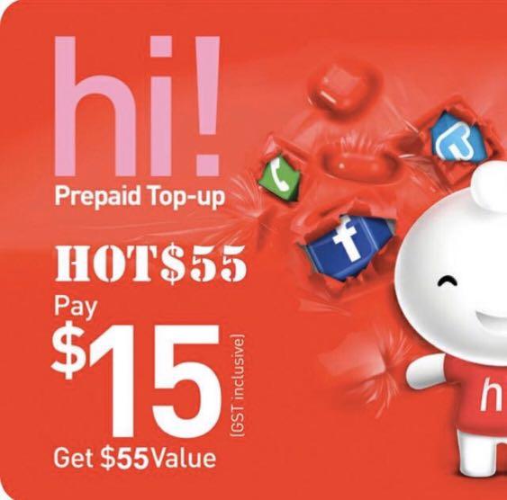Singtel Prepaid Eload Hot $55, Mobile Phones & Gadgets, Mobile & Gadget ...