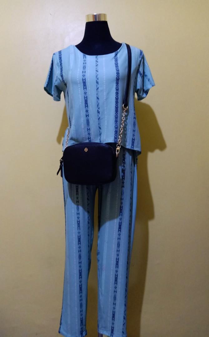 Terno Blouse and pants, Women's Fashion, Tops, Blouses on Carousell
