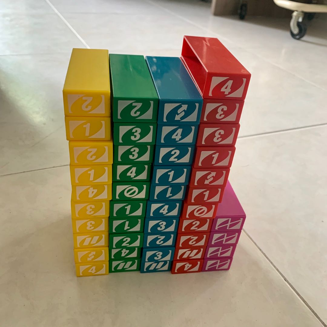 UNO Stacko & Smiggle Stax, Hobbies & Toys, Toys & Games on Carousell