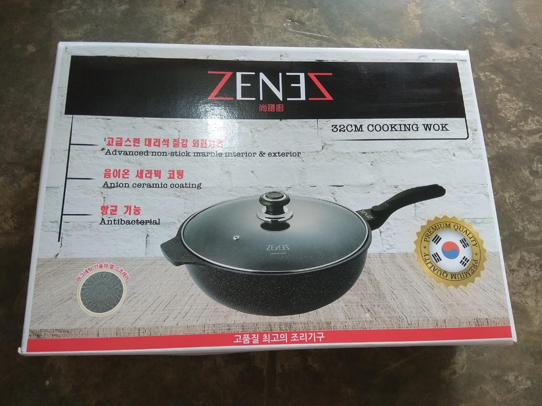 ZENEZ 32cm Cooking Wok, Furniture & Home Living, Kitchenware ...